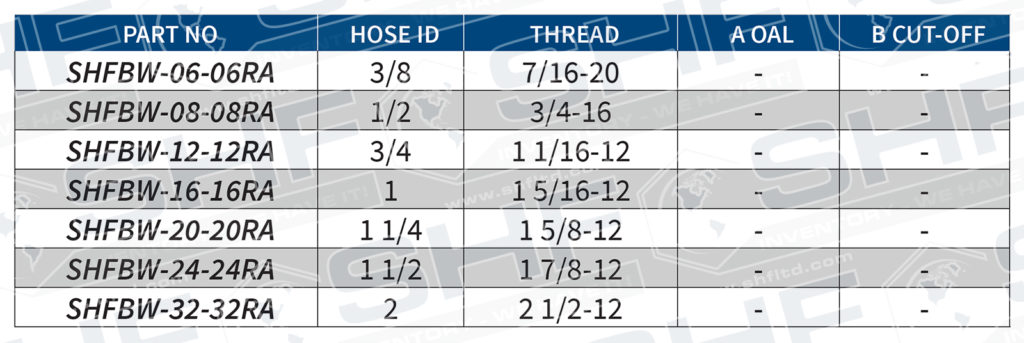 Male O-Ring Boss SAE Straight Thread - Rigid | SHF, Inc.
